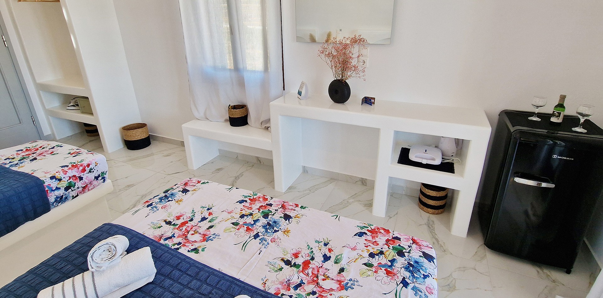 Double Room with Twin Beds | Eva studios | Fanos studios, Ano Koufonisi